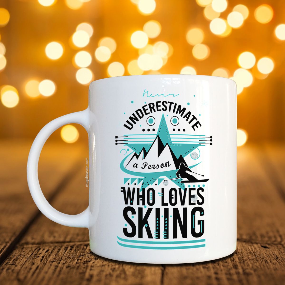 Skiing Mug, Love Skiing Coffee Mug – Mugs' Heaven | Heaven of Mugs
