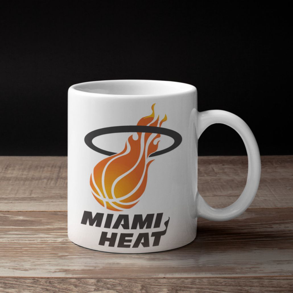 Miami Heat Coffee Mug, Miami Heat Logo Mug – Mugs' Heaven | Heaven of Mugs