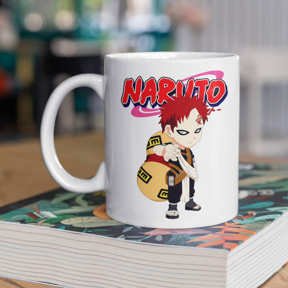 Naruto Manga Coffee Mug, Naruto Chibi Gaara Coffee Mug – Mugs' Heaven ...