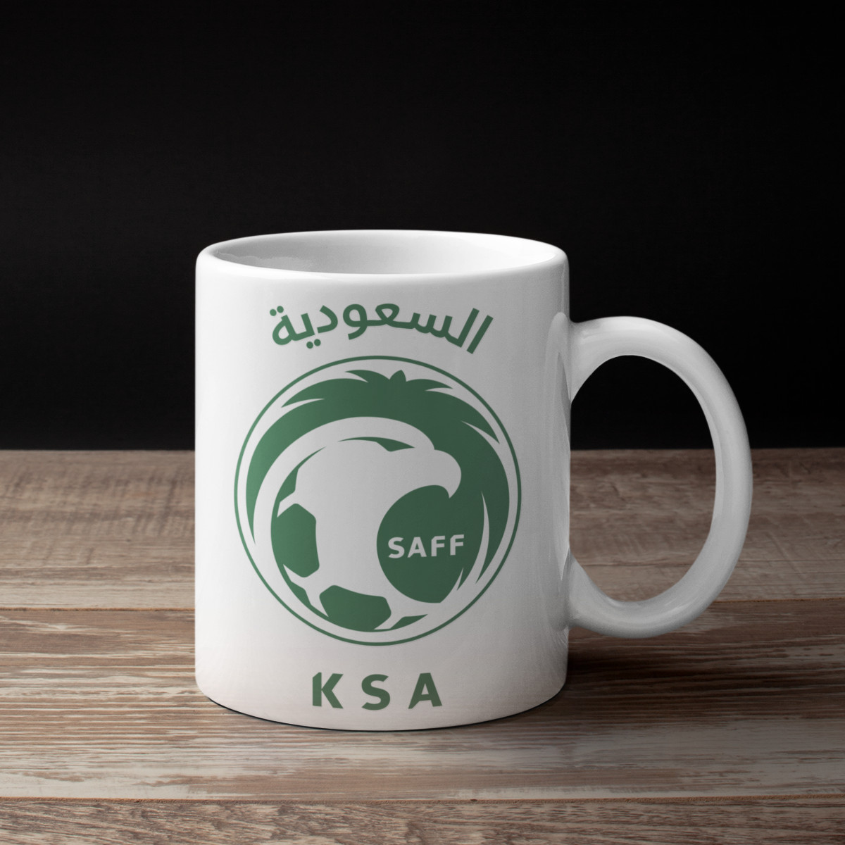 Saudi Arabia National Football Team Logo Coffee Mug – Mugs' Heaven ...