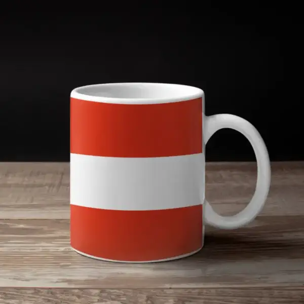 Austria Flag Coffee Mug, Austria’s National Flag Mug – Mugs' Heaven ...
