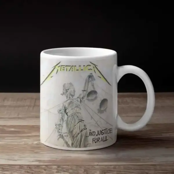 Metallica Coffee Mug, Metallica And Justice for All Coffee Mug – Mugs ...
